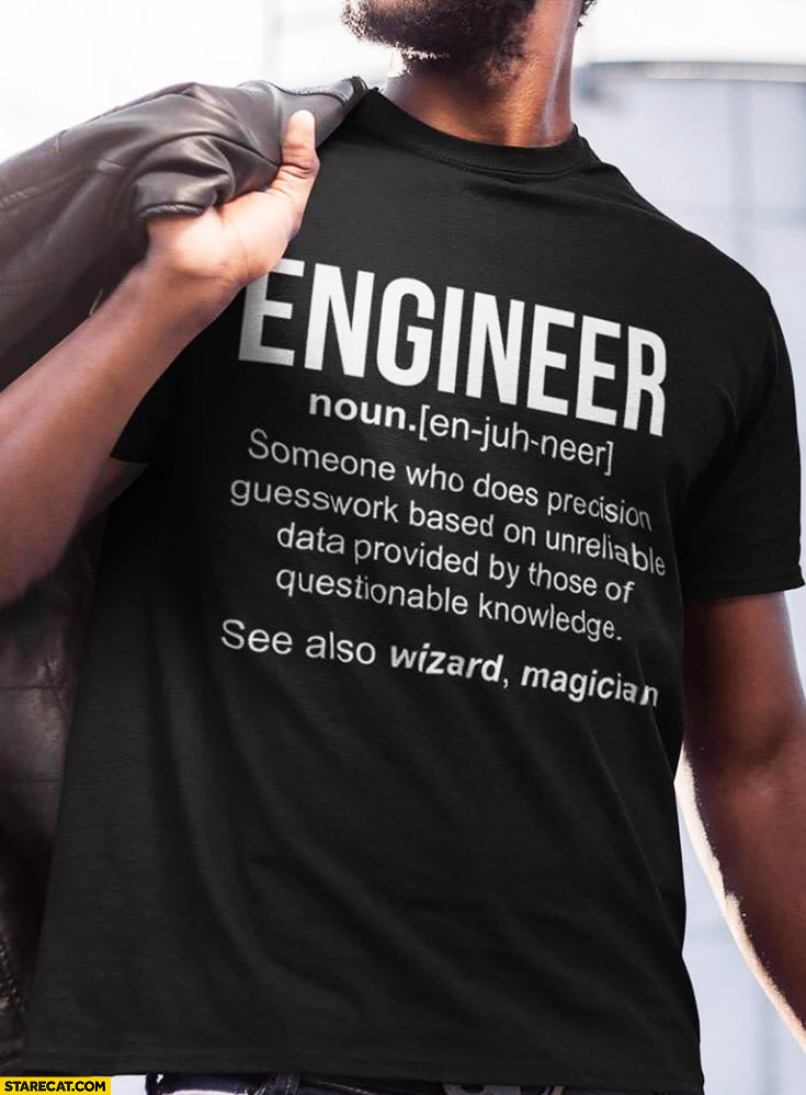Engineer Someone Who Does Precision Guesswork Based On Unreliable Engineer Someone Who Does Precision Guesswork Based On Unreliable